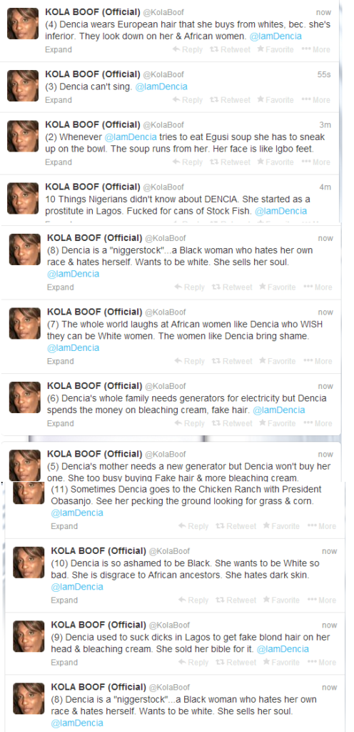 Dencia Vs Kola Boof Reloaded: - Read More Tweets From Kola | Kanyi ...
