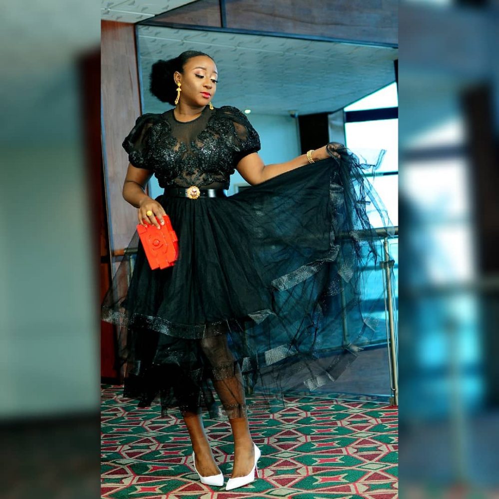 Ini Edo wows in sheer black dress | Kanyi Daily News